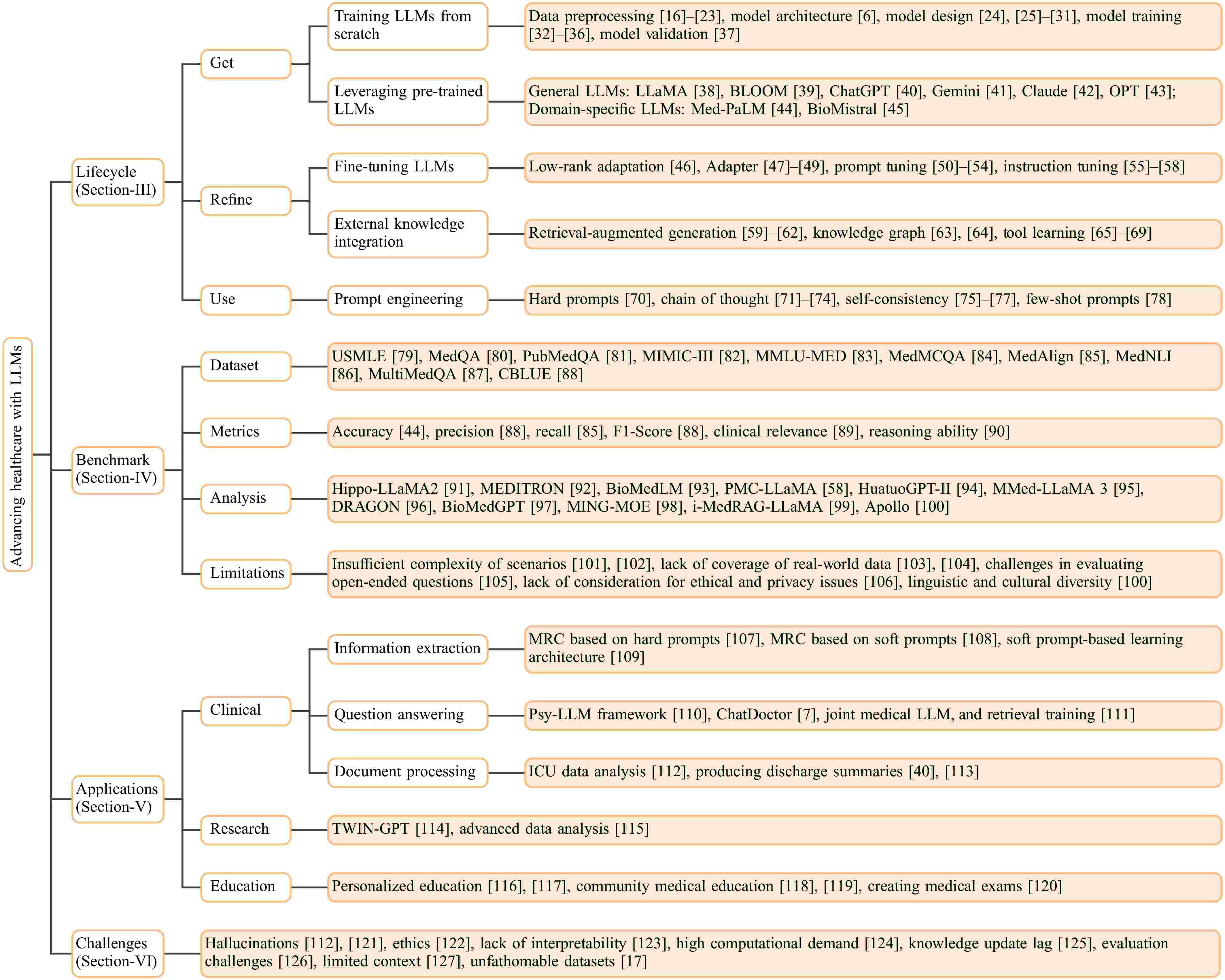 Advancing Healthcare With Large Language Models: Techniques and Application